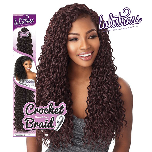 SENSATIONNEL LULUTRESS CROCHET BRAID 18″ – DISCO CURL – Beauty Collection